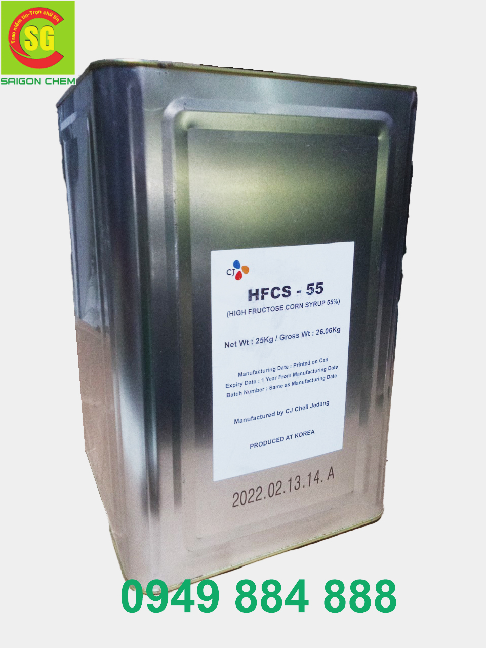 Đường nước Hàn Quốc - High Fructose Corn Syrup 55% khối lượng 25kg